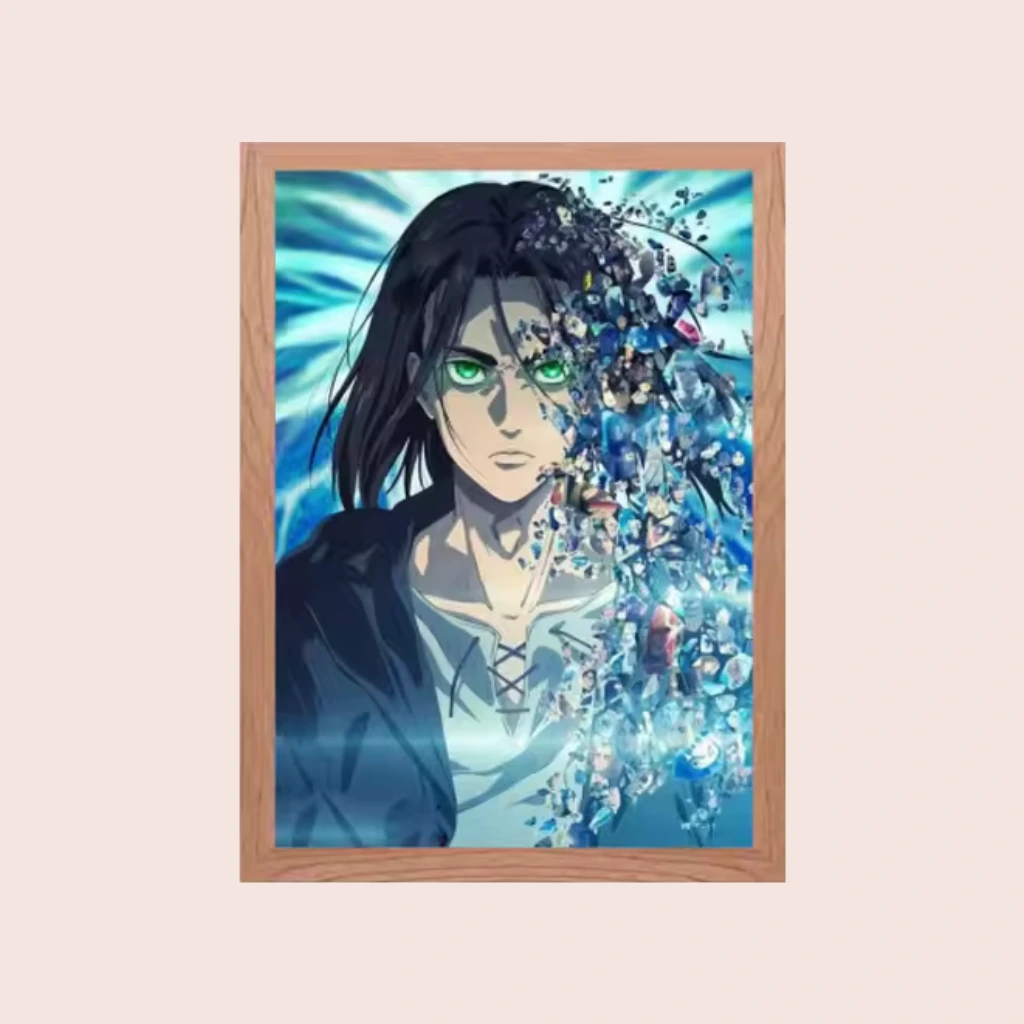 Cadre photo lumineux Eren - Attaque des titans - Animaddiict